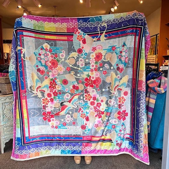 Johnny Was | Bedding | Johnny Was Fuji Cozy Blanket Floral Home Lounge ...